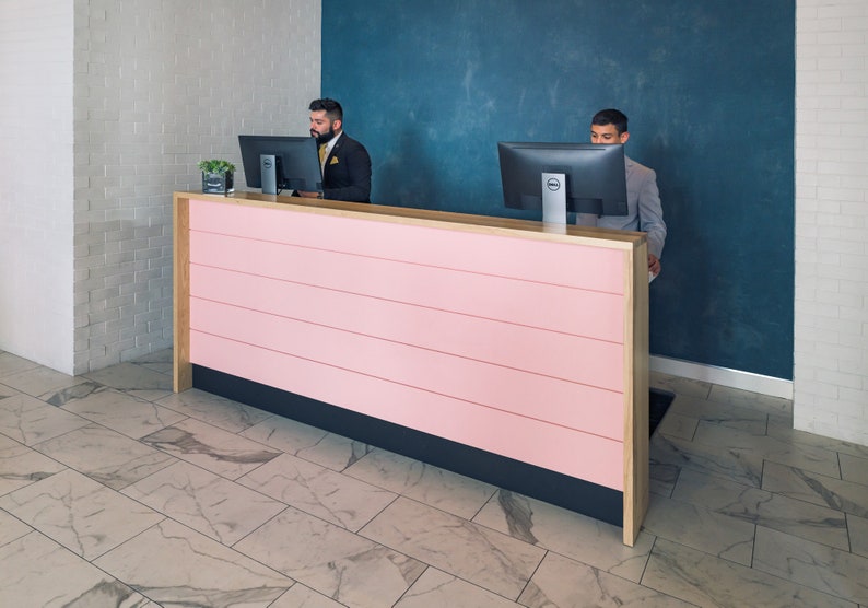 ADA Reception Desk in Modern Style That is 100% Customizable - Etsy