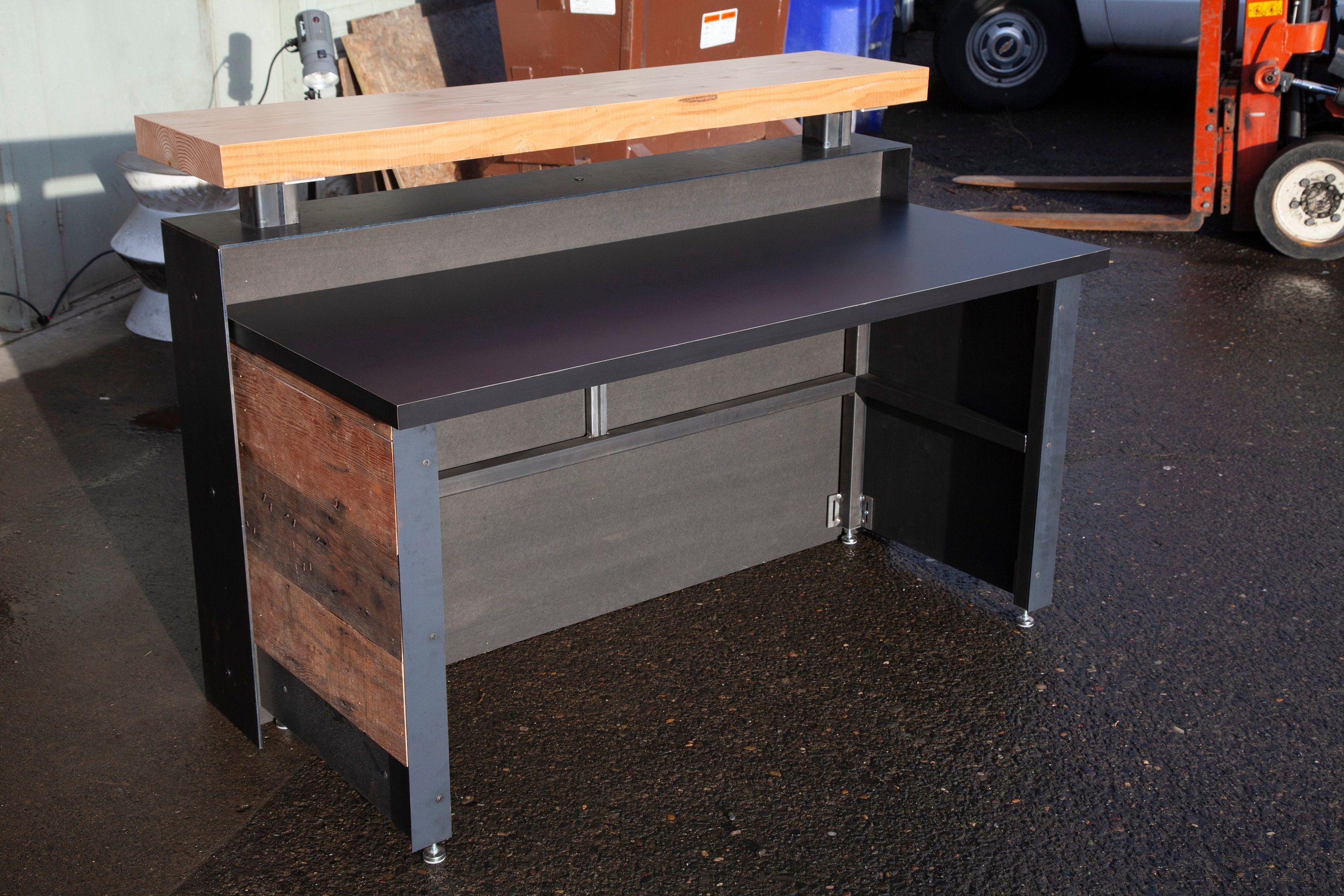 60" Reclaimed Reception Desk - Etsy