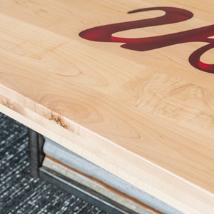 Resin Cast Logo Conference Table - Etsy