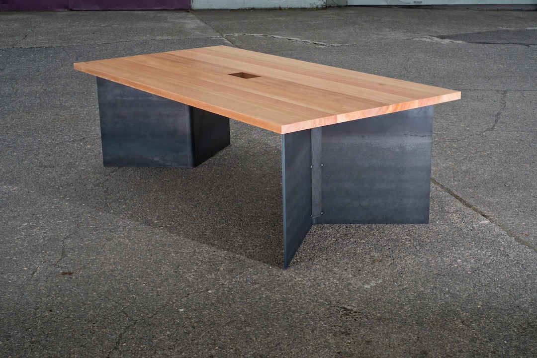 Wedge Base Conference Table - Etsy