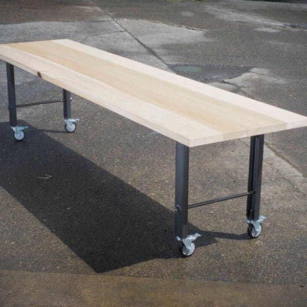 Table With Casters - Etsy