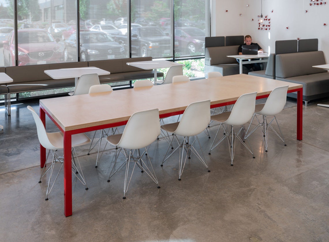 Painted Parsons Style Table With Baltic Plywood Top - Etsy