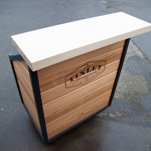Portable Bar With Custom Engraved Logo - Etsy