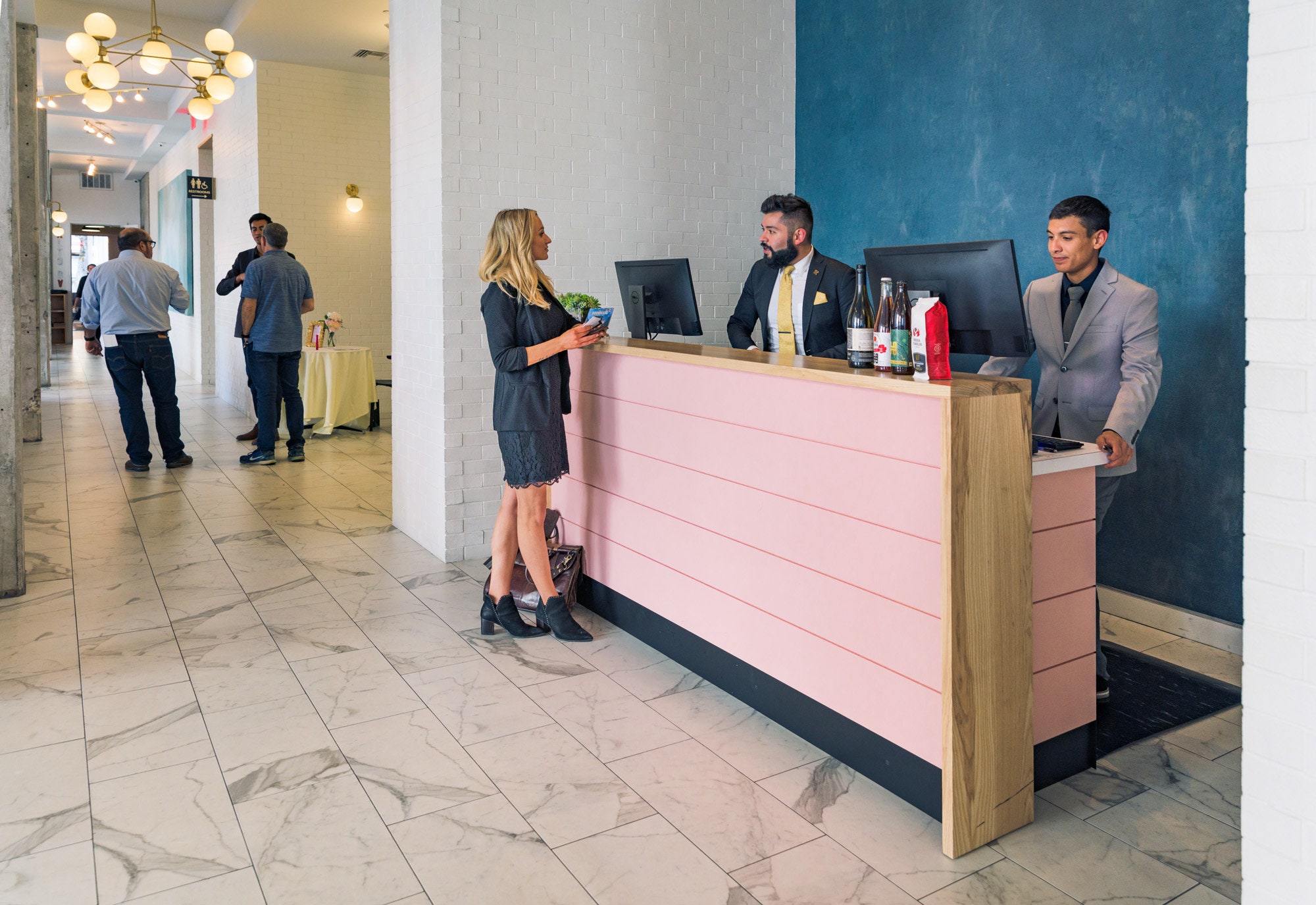 ADA Reception Desk in Modern Style That is 100% Customizable - Etsy