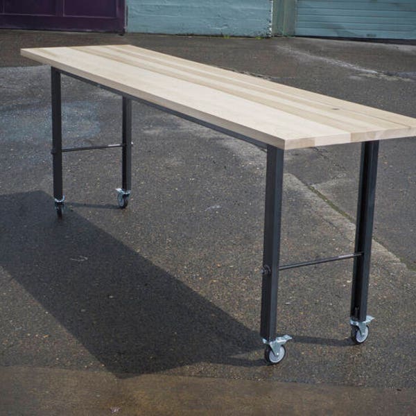 Table With Casters - Etsy