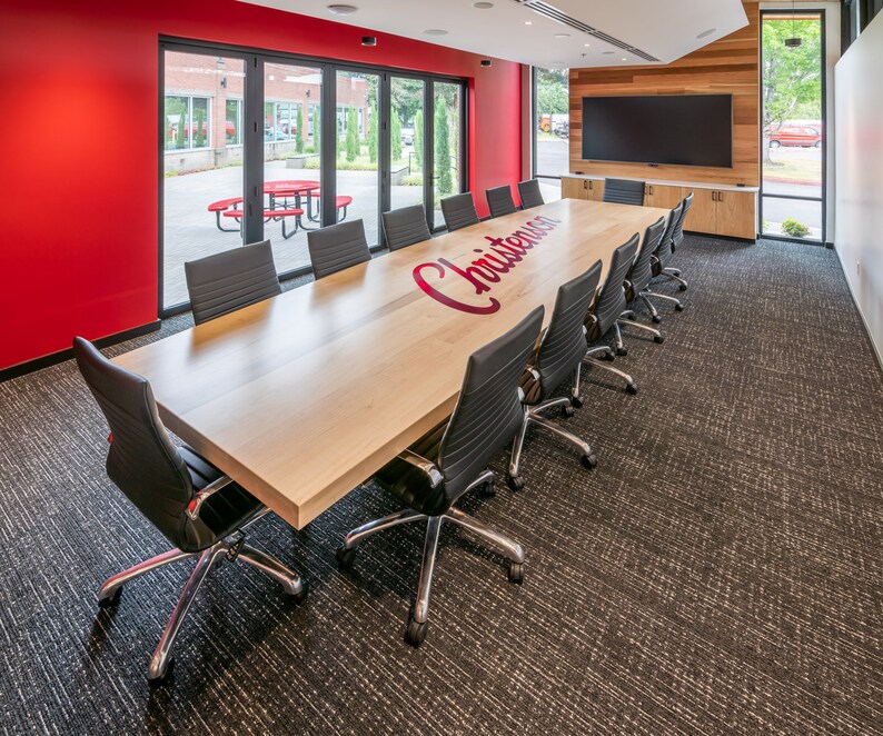 Resin Cast Logo Conference Table - Etsy