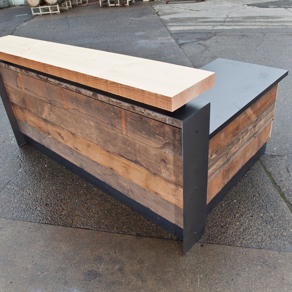 Industrial Reception Desk - Etsy