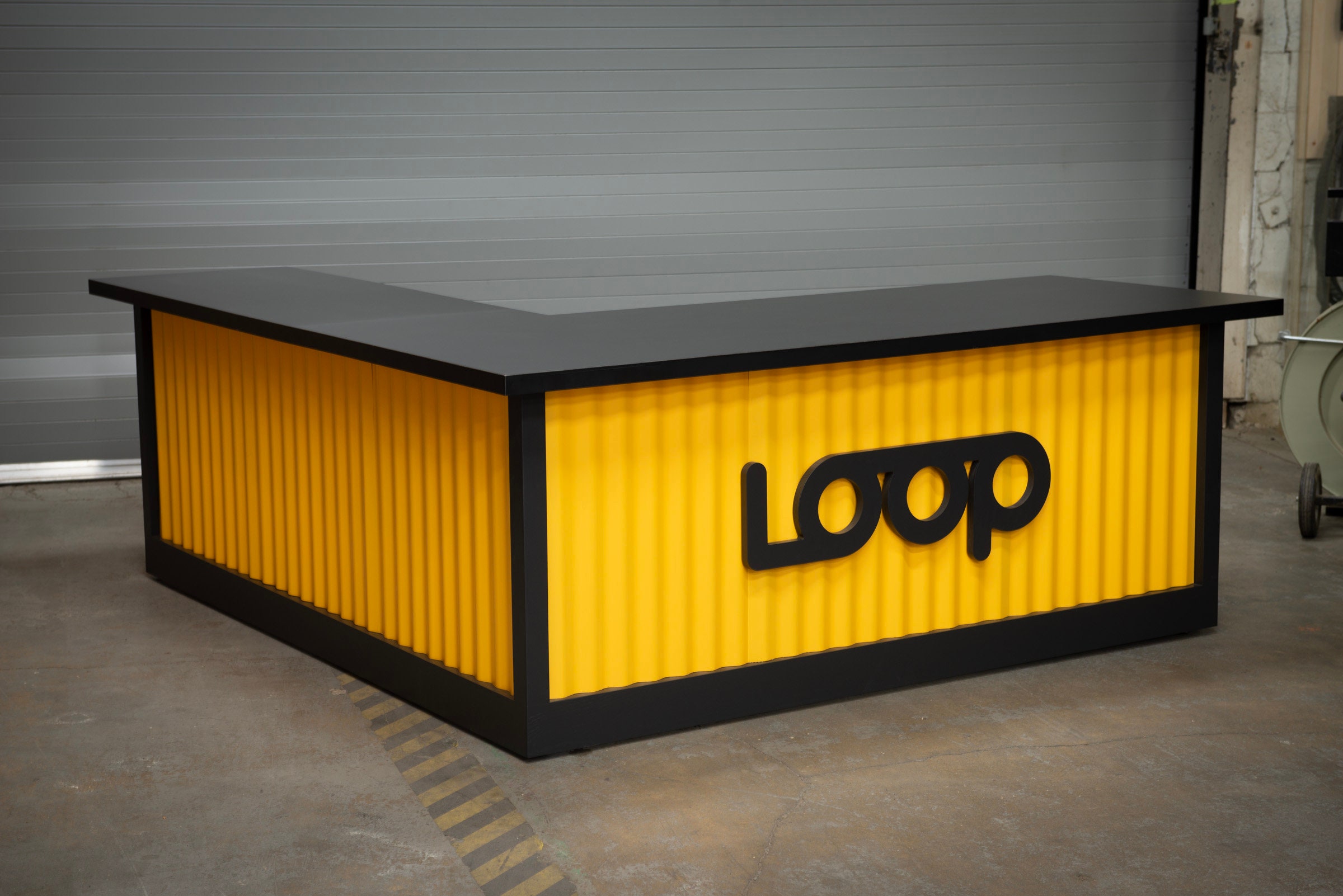 Corrugated Metal Reception Desk - Etsy