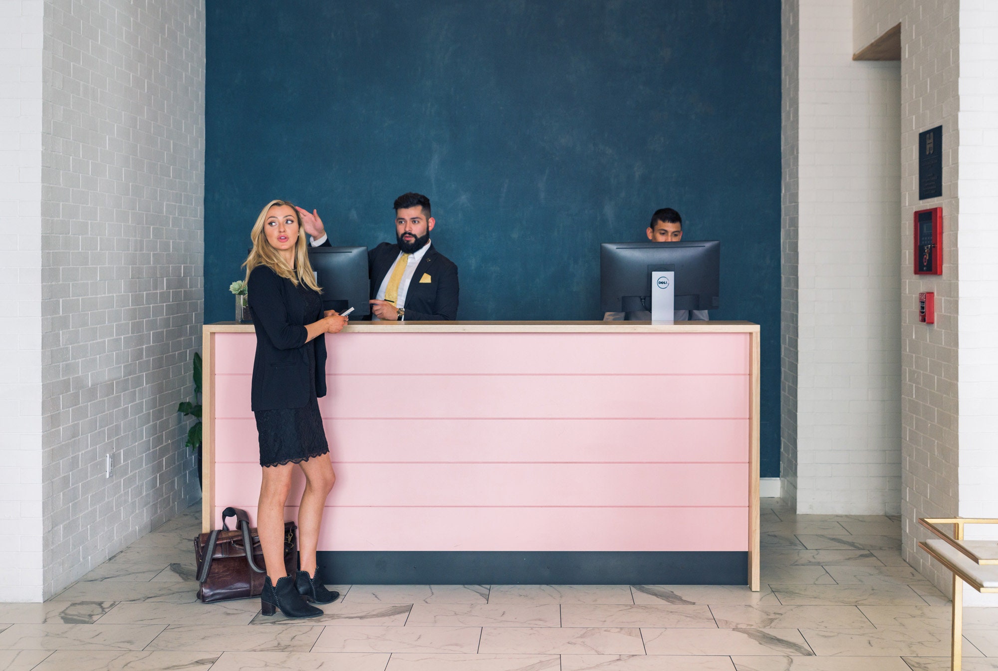 ADA Reception Desk in Modern Style That is 100% Customizable - Etsy