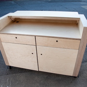 Portable Reception Desk With Custom Engraved Logo - Etsy