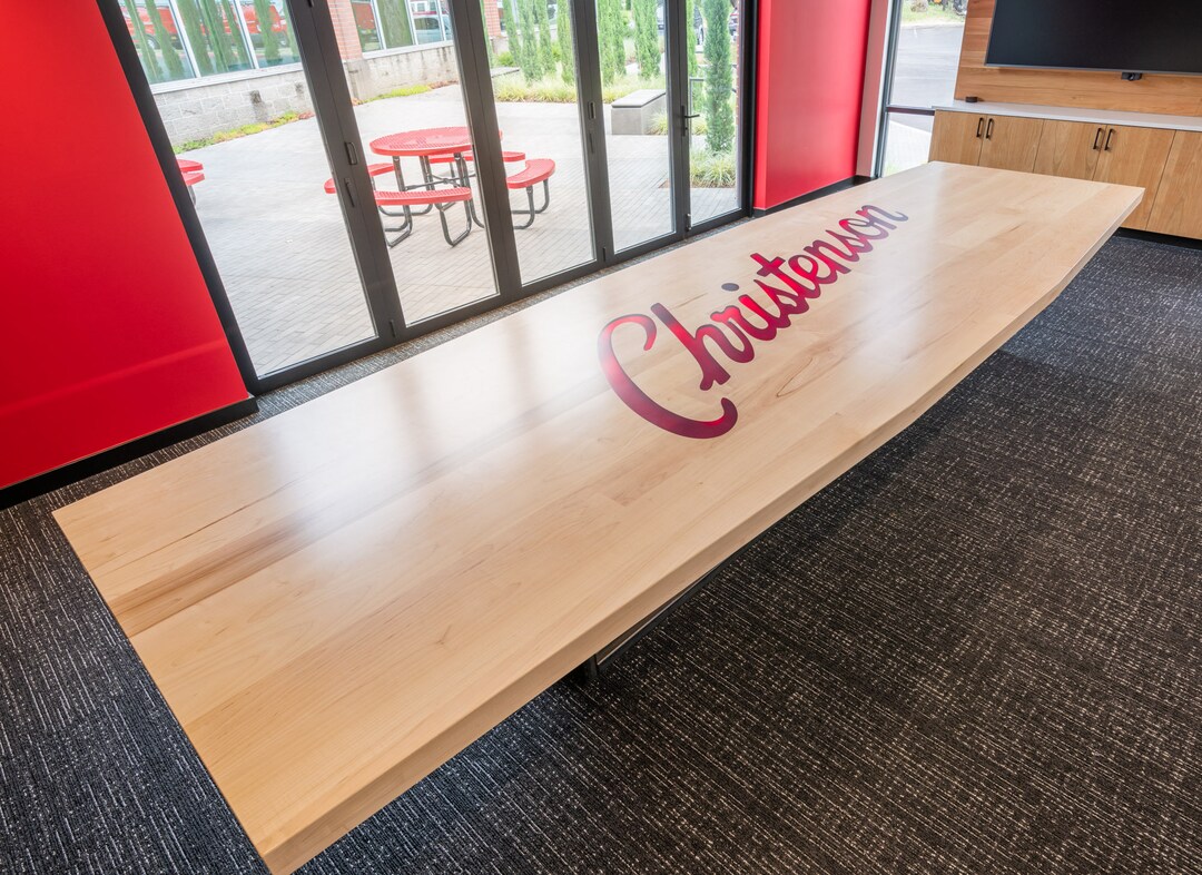 Resin Cast Logo Conference Table - Etsy