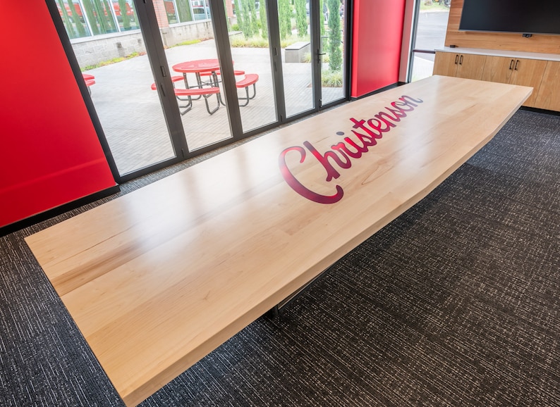 Resin Cast Logo Conference Table - Etsy