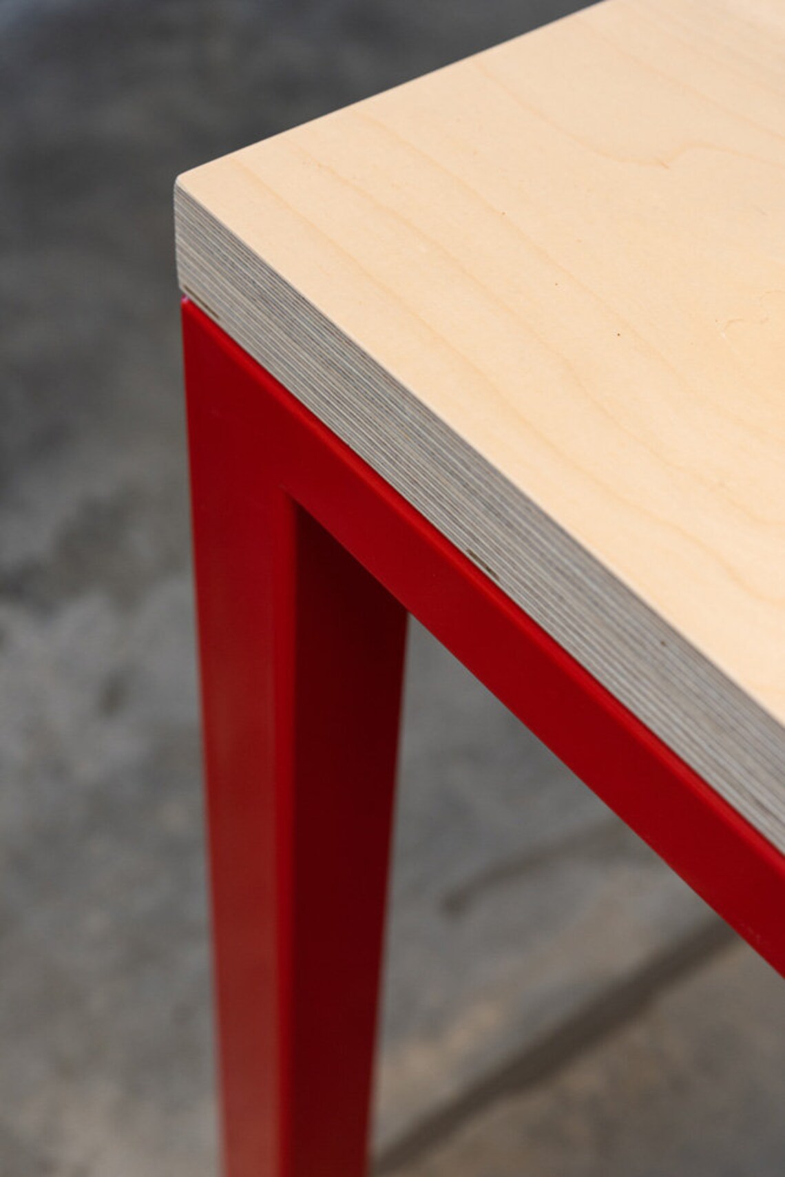 Painted Parsons Style Table With Baltic Plywood Top - Etsy