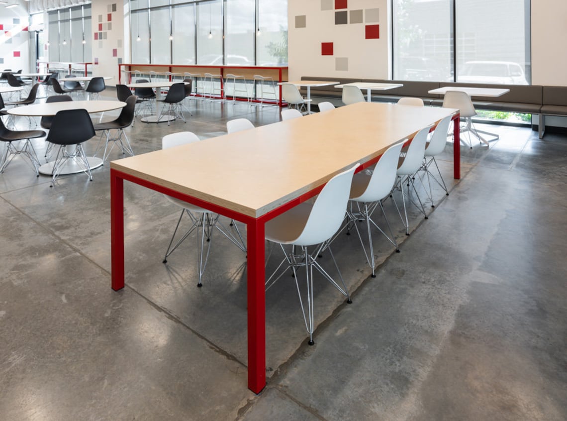 Painted Parsons Style Table With Baltic Plywood Top - Etsy