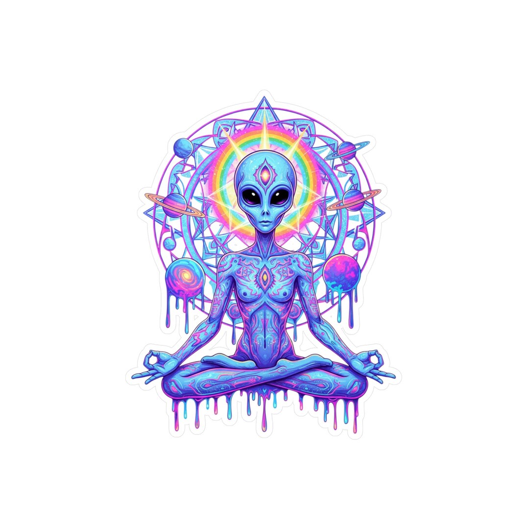 Mystical Alien Decals - Vinyl Stickers for Cosmic Home Decor & Gifts ...