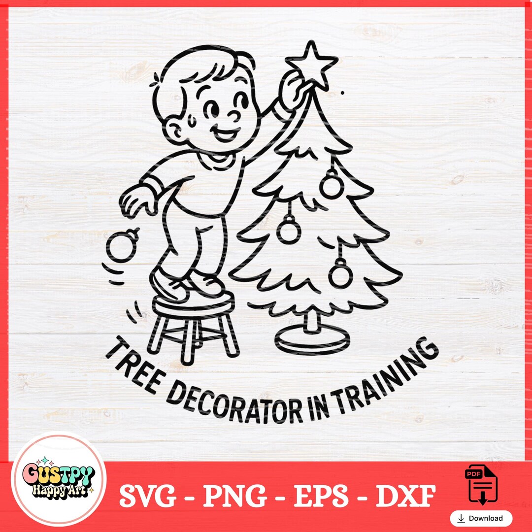 Decorate Santa Svg Png | Funny Christmas Tree Svg (digital Download) - Etsy