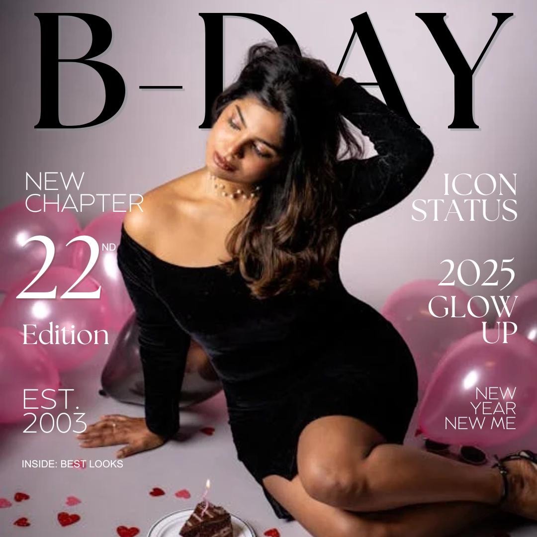 Buy Editable Birthday Magazine Cover Template | Canva Keepsake (digital ...