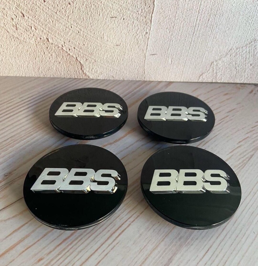 BBS Center Caps Logos 70mm 09.24.030 Black Silver Set of 4 - Etsy