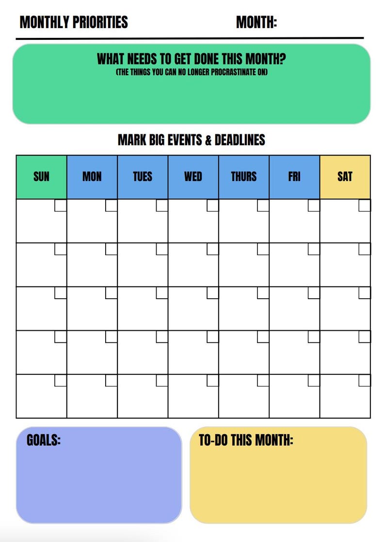 Easy Executive Function Planner – Designed for ADHD, Neurodivergence to ...