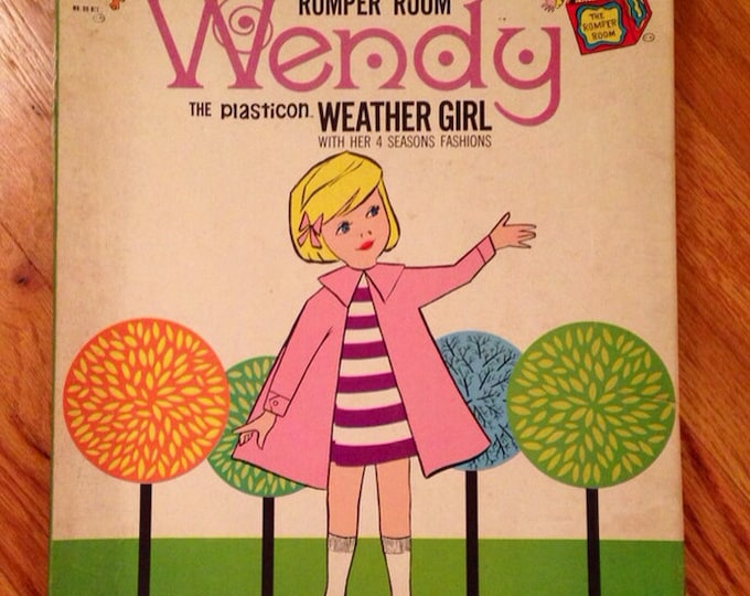 Vintage Rare Wendy the Weathergirl Weather Girl Early Colorforms ...