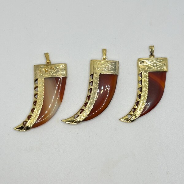Buy Tiger Nail Pendant Online In India - Etsy India