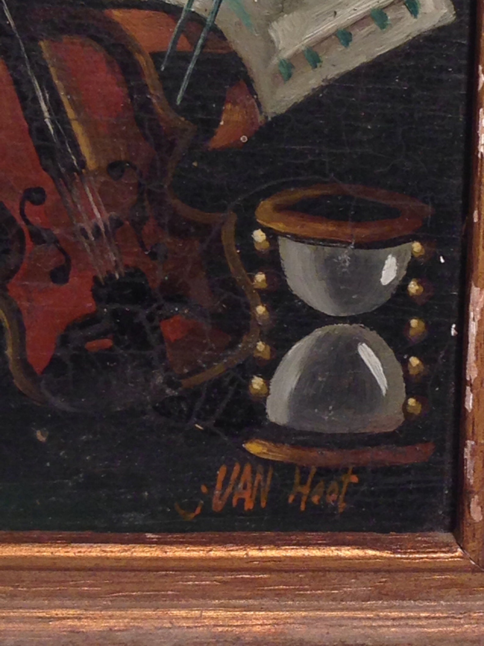 Vintage Original Signed Oil Painting by Listed Artist J Van | Etsy