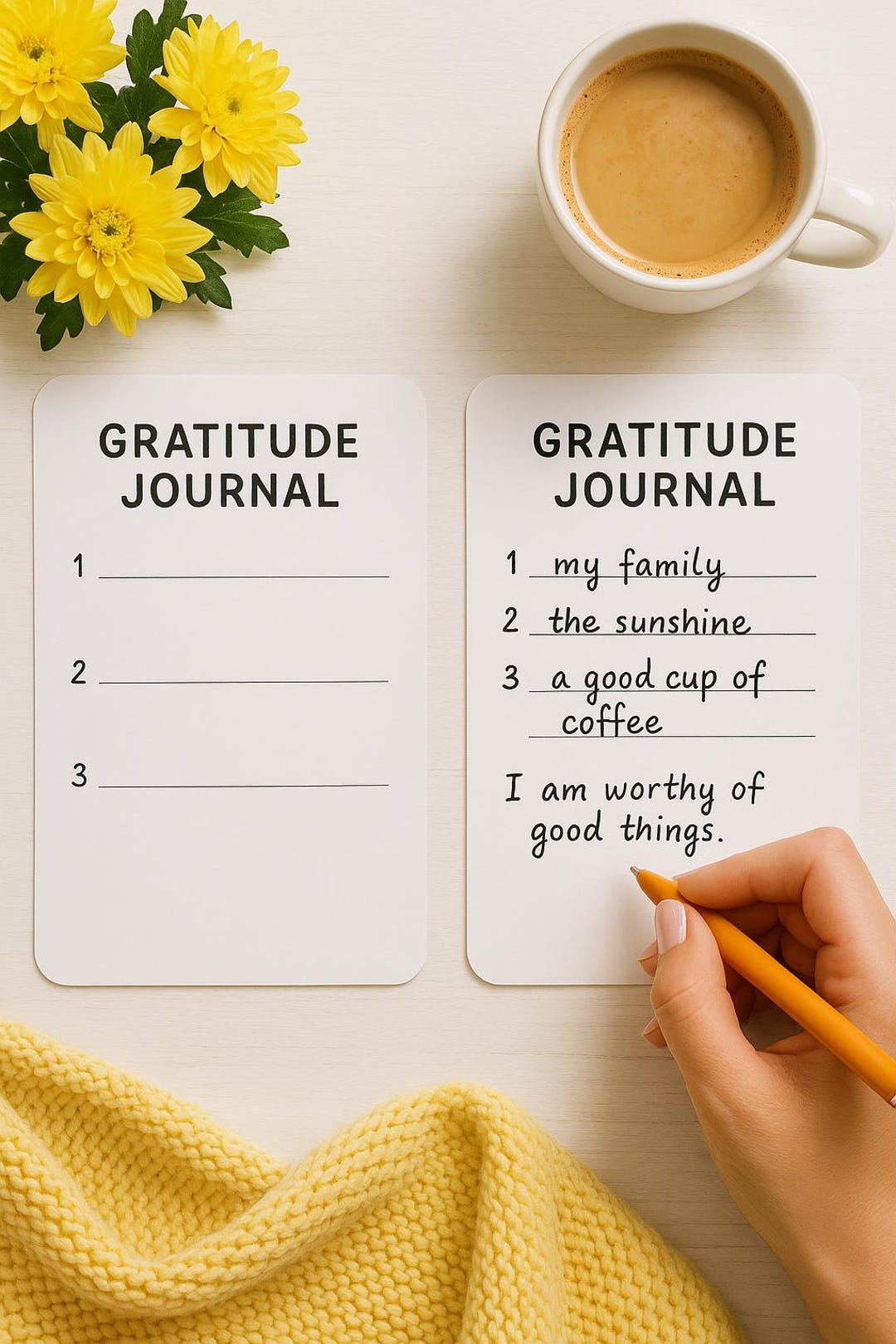 Daily Gratitude Journal | Printable 30-day Guided Journal | Self-care ...