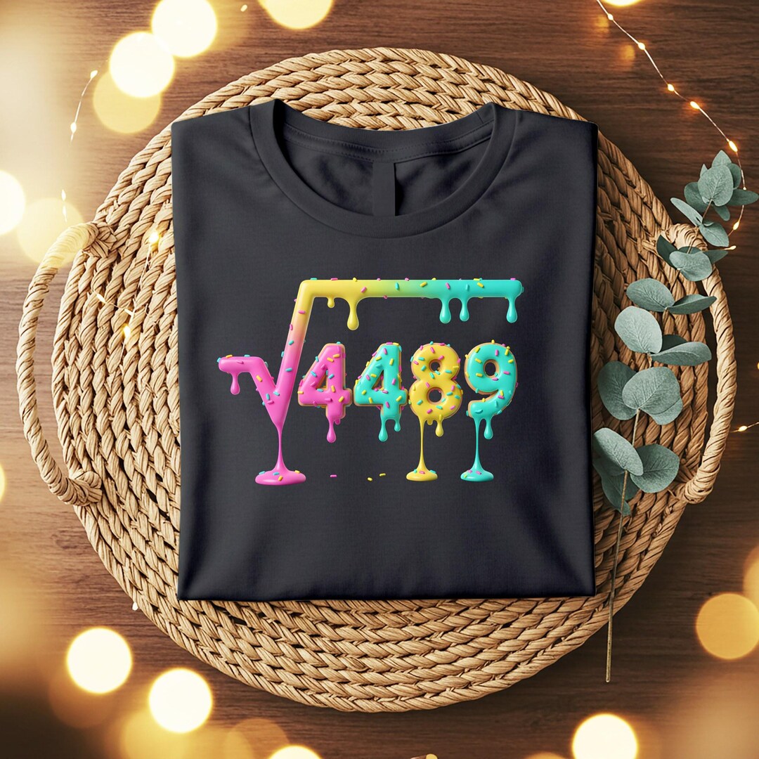 Funny Math Shirt 67 Ice Cream Drip Meme Square Root 4489 T-shirt ...