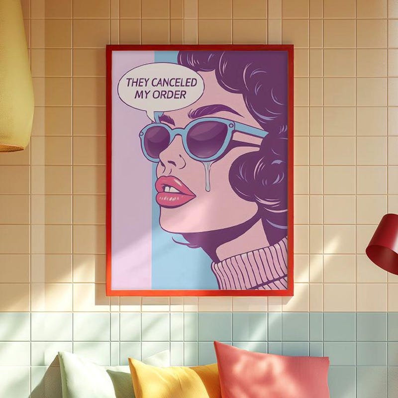 Crying Comic Girl - Etsy