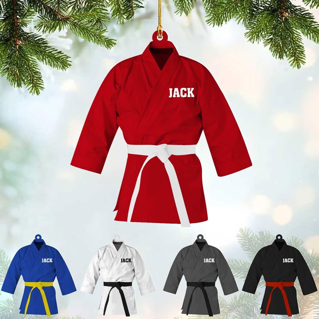 Personalized Karate Ornament, Taekwondo & Jiu Jitsu Gift, Karate ...