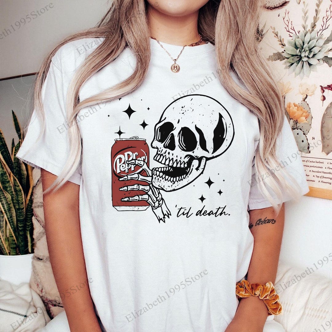 Till Death Dr. Pepper Png, Skeleton Png Gothic Halloween Png, Skeleton ...