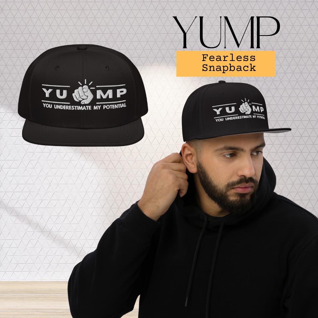 Fearless Snapback Hat: Motivational High Profile Cap - Etsy