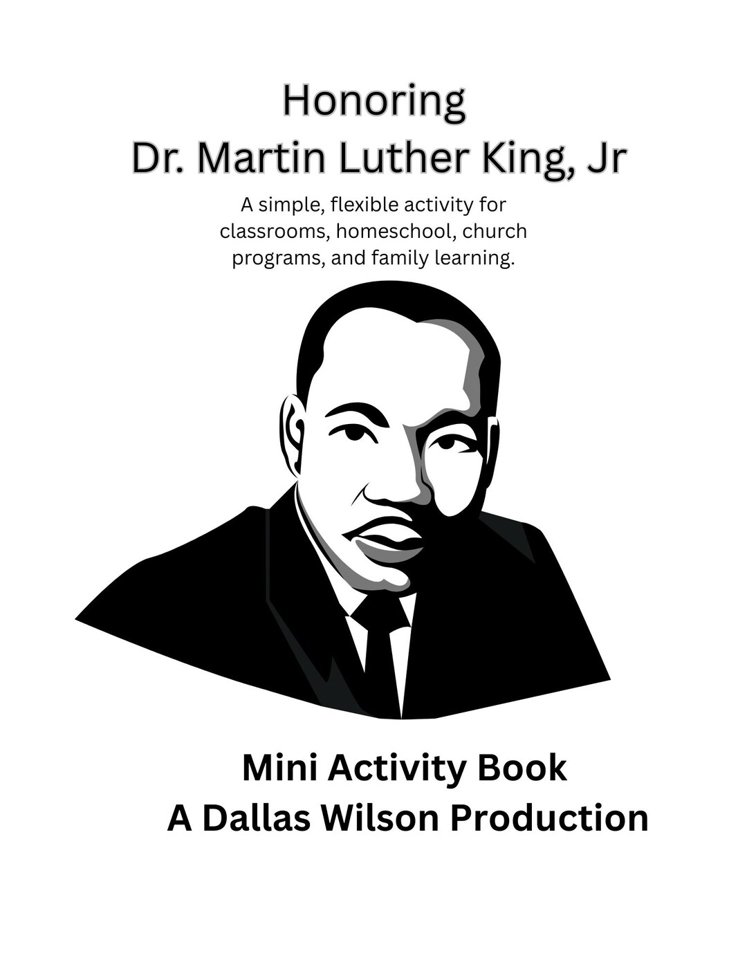 MLK Mini Activity Book, Trivia, Maze, Coloring (printable Worksheets ...