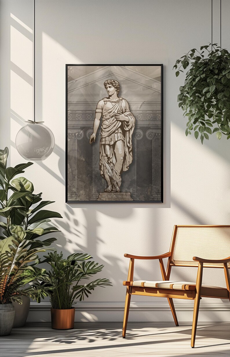 Greek Statue Print: Ancient Roman Sculpture, Neo Classical Wall Art ...