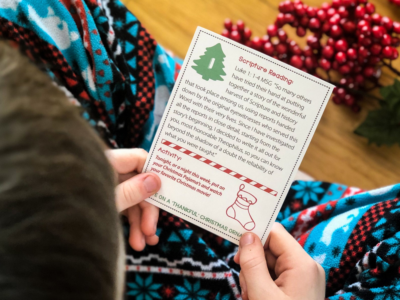 Children Advent Cards - the Birth of Christ Scripture & Activity Cards ...