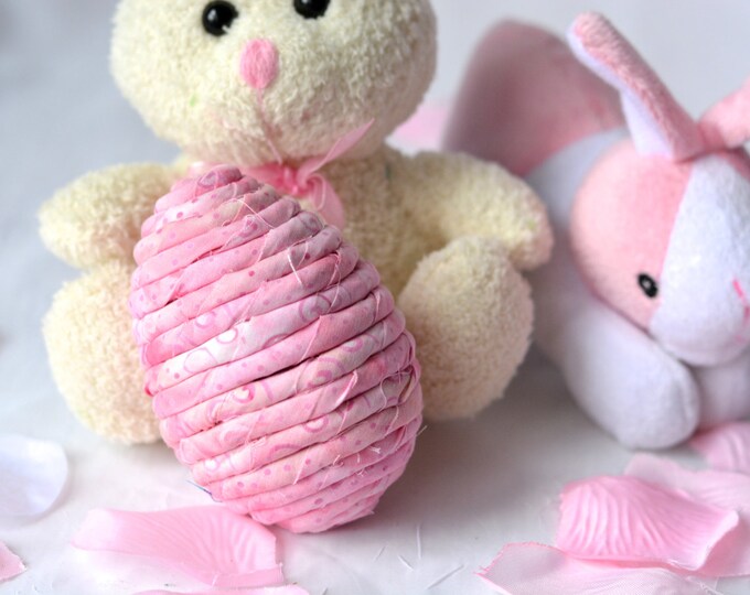 Easter Egg Ornament Handmade Pink Easter Egg Decoration - Etsy