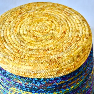 Handmade Textile Basket, Gorgeous Batik Fabric Bin, Office Waste Paper ...
