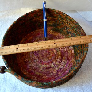 Decorative Batik Bowl, Fall Bread Basket, Autumn Fruit Bowl, Handmade ...