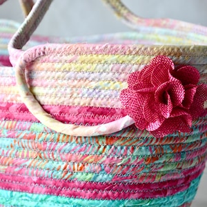 Unique Batik Tote Bag Handmade Textile Art Gift Basket Yarn - Etsy