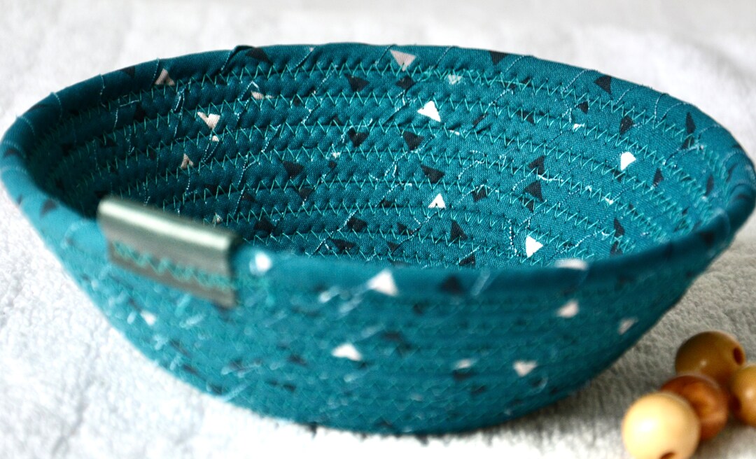 Teal Key Holder, Unique Men Ring Dish, 1 Handmade Father Gift Basket ...