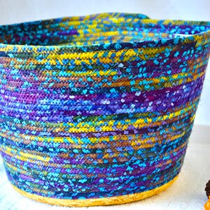 Handmade Textile Basket, Gorgeous Batik Fabric Bin, Office Waste Paper ...