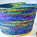 Handmade Textile Basket, Gorgeous Batik Fabric Bin, Office Waste Paper ...