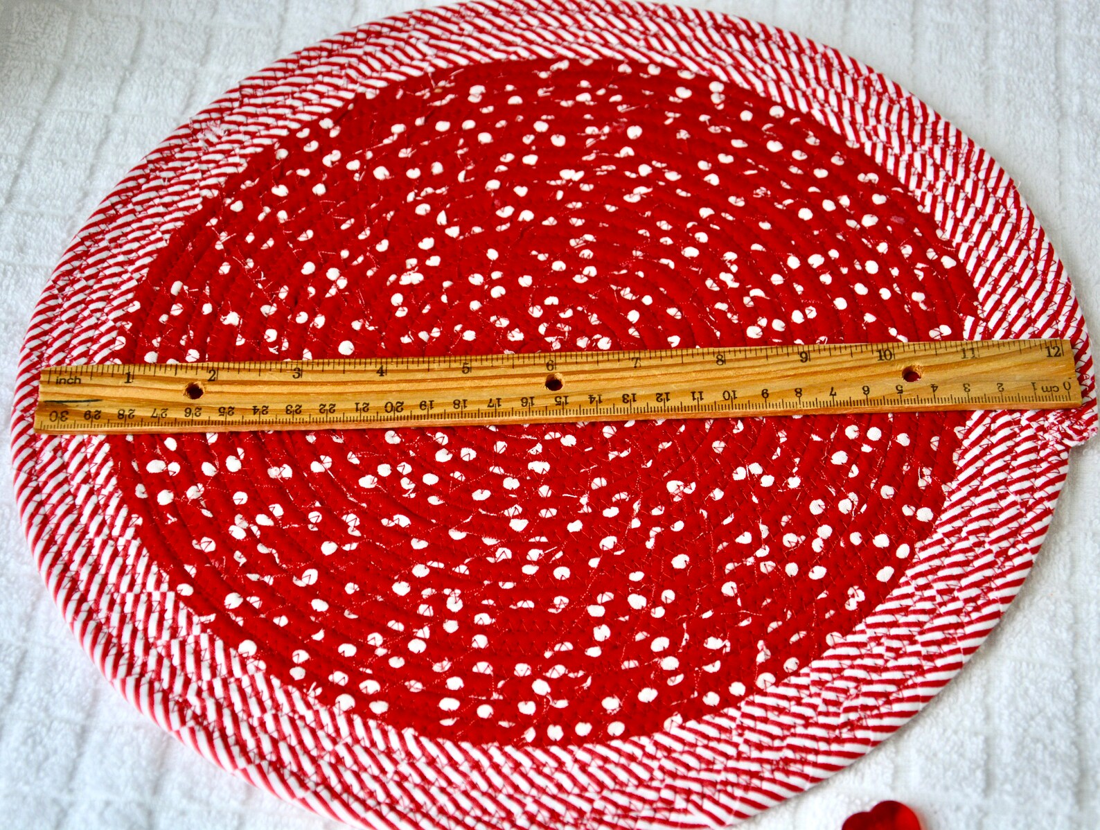 Valeninte's Day Table Toppers 2 Red Place Mats Handmade | Etsy