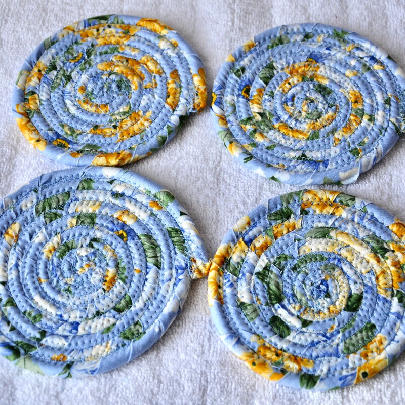 Fabric Coasters - Etsy