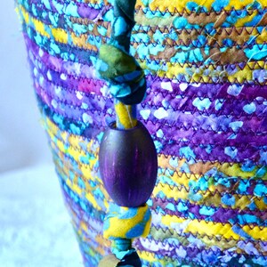 Handmade Textile Basket, Gorgeous Batik Fabric Bin, Office Waste Paper ...