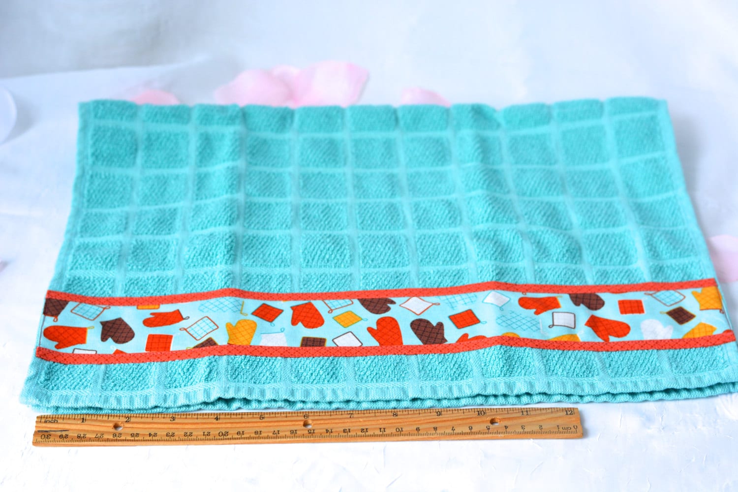 Gift for Mom, 2 Hand Decorated Kitchen Towels, Set of Two Cotton ...