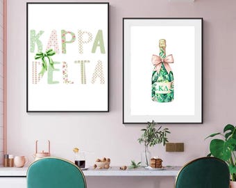 Kappa Delta Watercolor Print - Etsy
