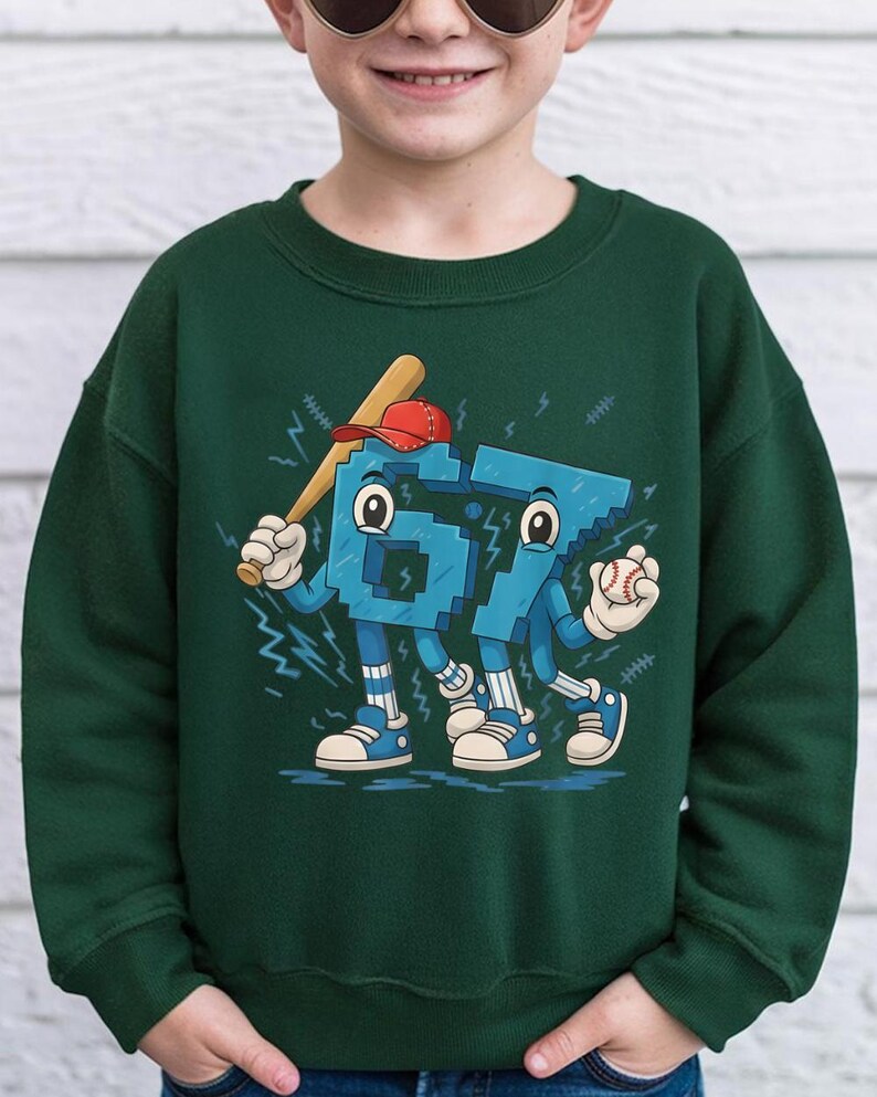 Six Seven Pixel Character Tee, Funny Gamer Humor Shirt for Kids, Level ...