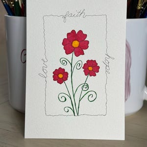 Faith Hope Love Watercolor Original Painting/christian Gifts - Etsy