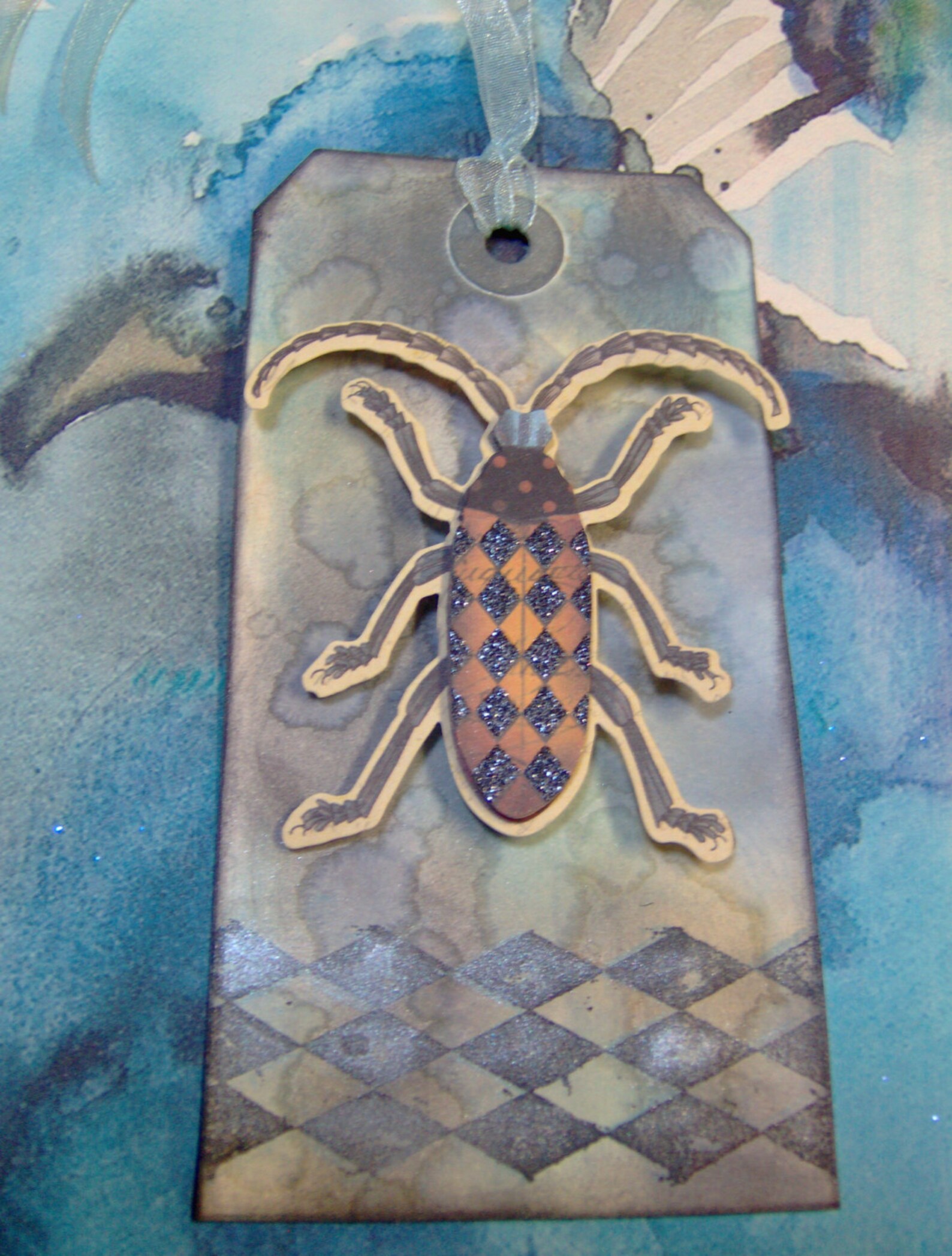 Bug Gift Tag - Vintage Style Antiqued 3 Dimensional Bug- Beetle Themed ...